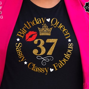 37 Sassy Classy Fabulous Svg, 37th Birthday Svg, 37th Birthday Png ...