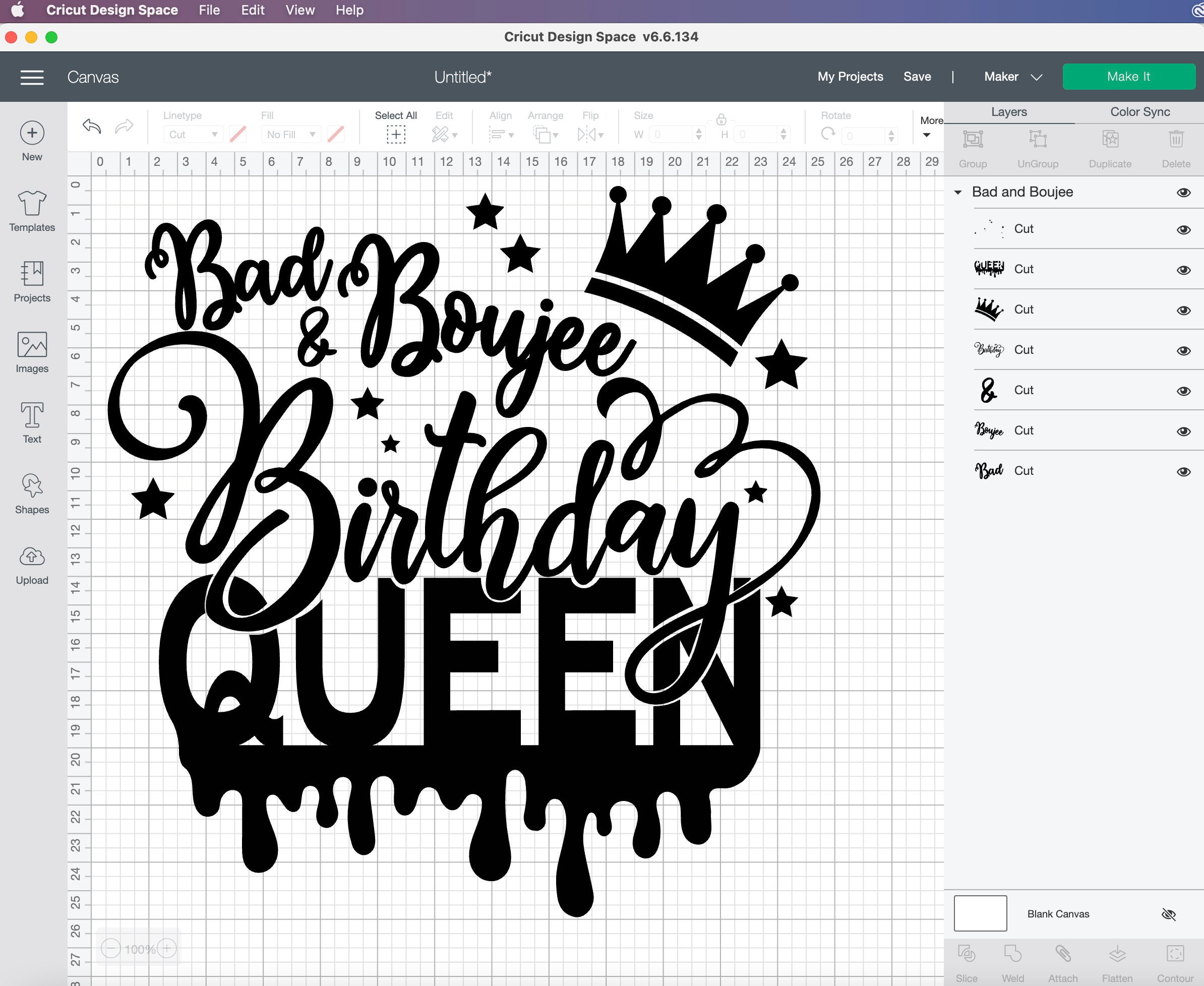 Bad and Boujee Svg Bad and Boujee Birthday Queen Svg Bad and | Etsy