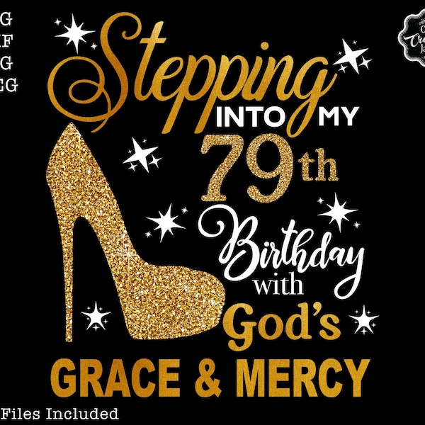Blessed 79th Birthday Svg - Etsy