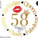 58 and Fabulous Svg 58and Fab Svg 58th Birthday Svg for - Etsy