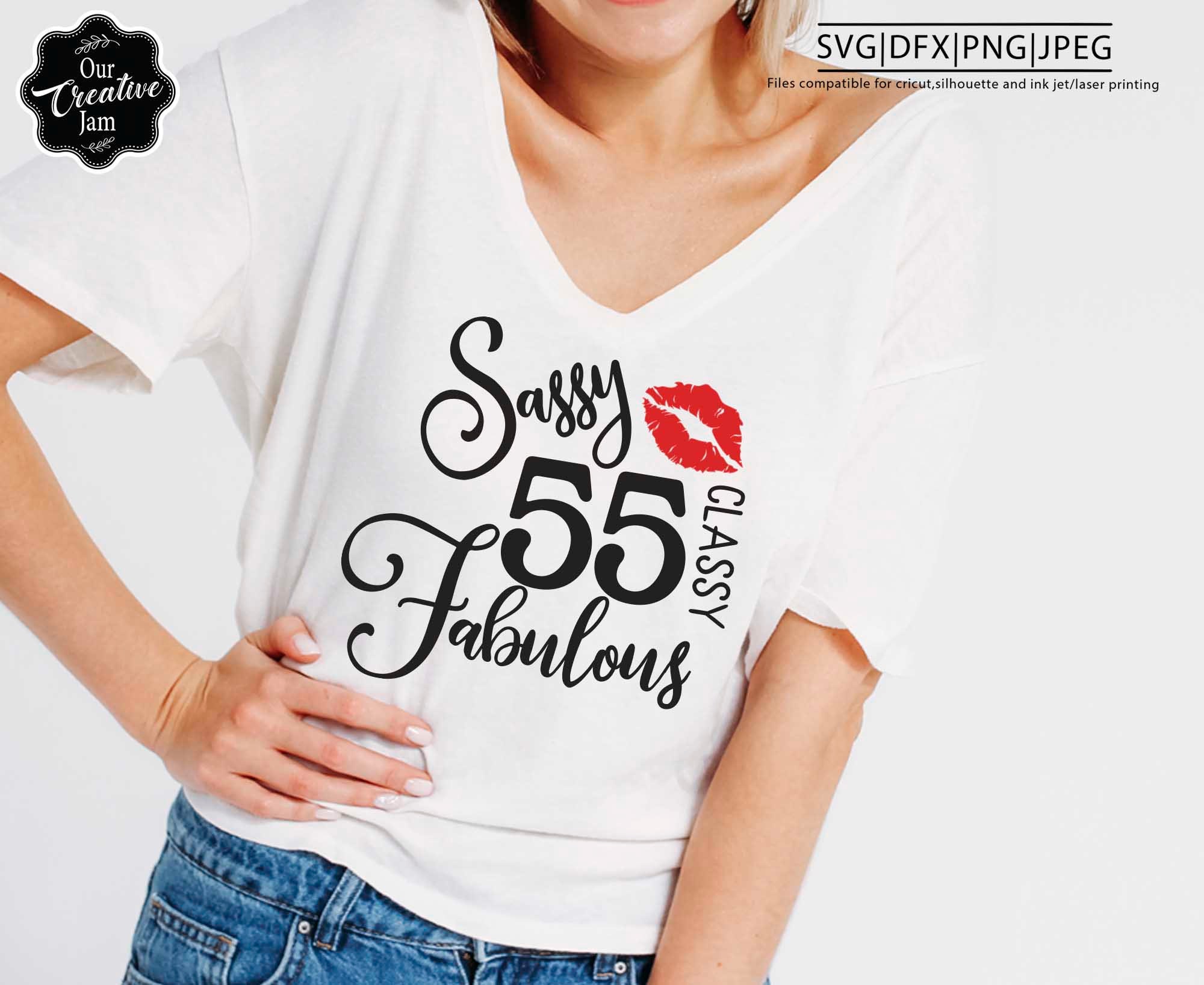 55 and Fabulous Svg 55 and Fab Svg 55th Birthday Svg for - Etsy