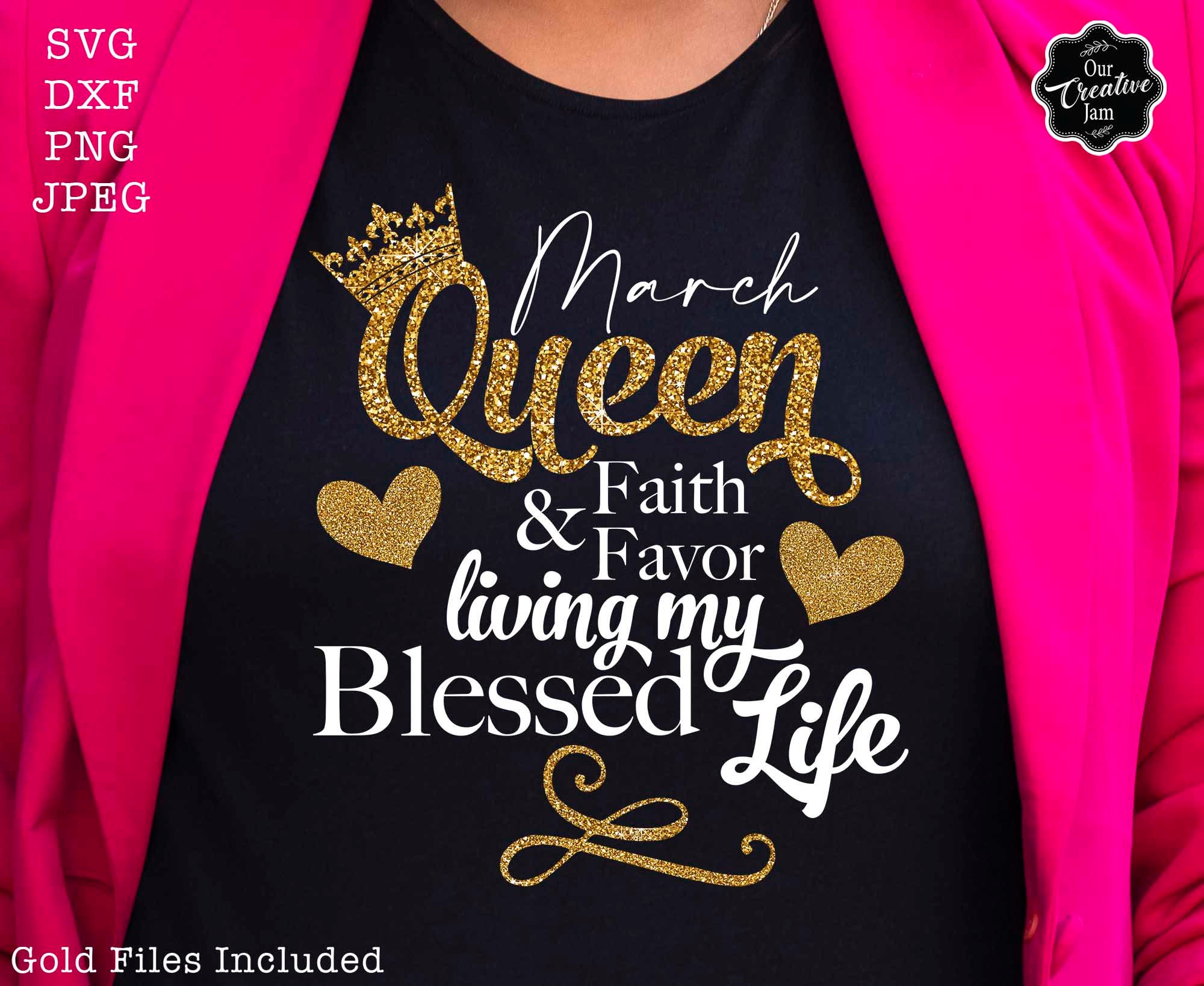 March Queen Svg March Birthday Svg March Birthday Svg March - Etsy