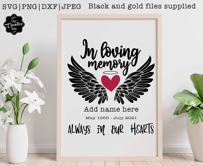 In Loving Memory Svg Remembering a Loved One Svg Remembering - Etsy