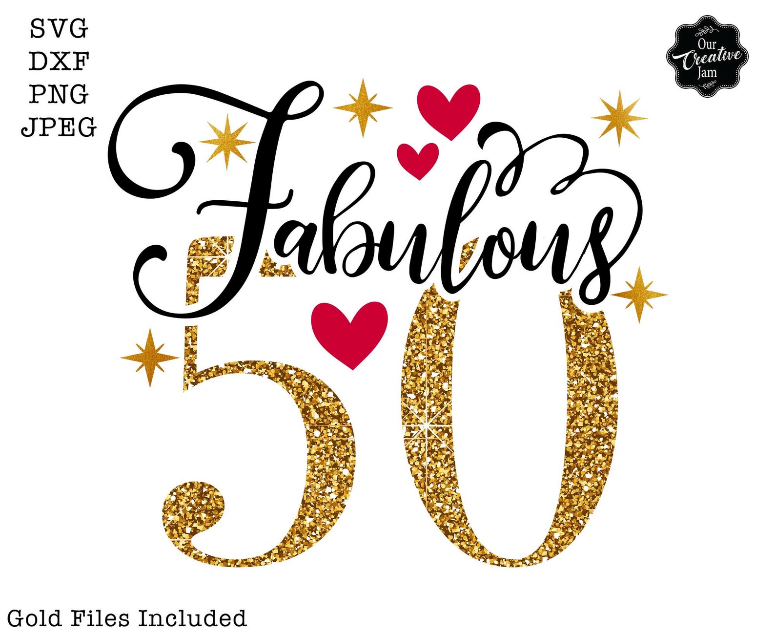 Fabulous 50 SVG File50 and Fabulous Svg50th Birthday Svg for - Etsy