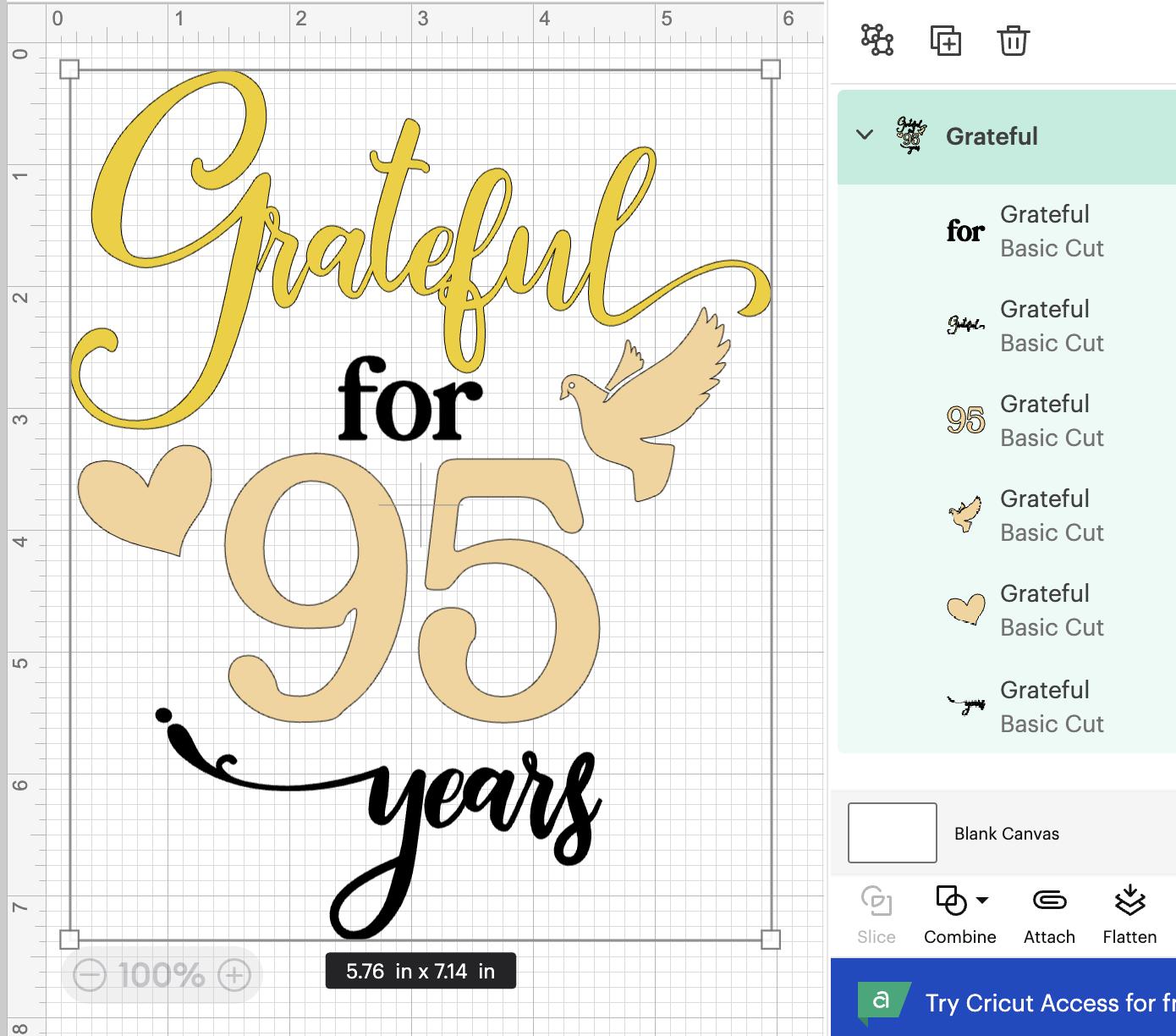 Grateful for 95 Years Svg, Grandma Birthday Svg, 95th Svg Woman, 95th ...