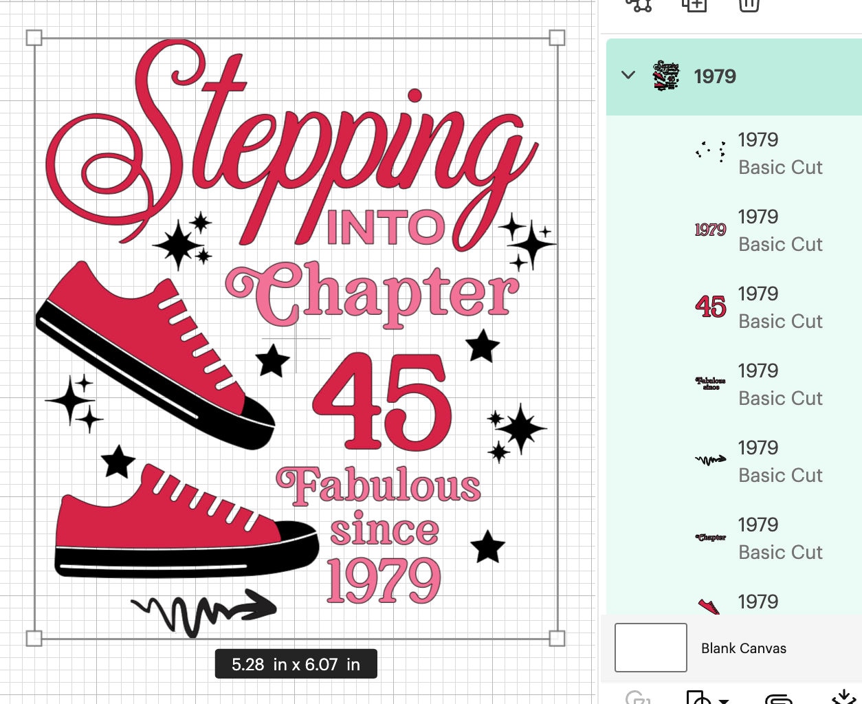 Stepping Into Chapter 45 Fabulous Since 1979 Svg, 50th Birthday Svg ...