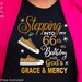 Stepping Into My 66th With God's Grace and Mercy SVG, 66th Birthday Svg ...