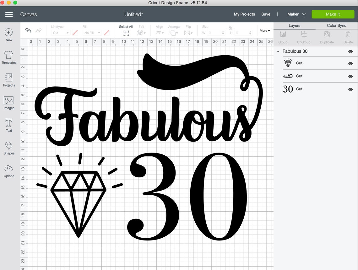Fabulous 30 svg 30 years old svg fabulous 30 svg30th | Etsy