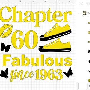 Chapter 60 Fabulous Since 1963 Svg, 60th Birthday Svg, Chapter 60 Svg ...