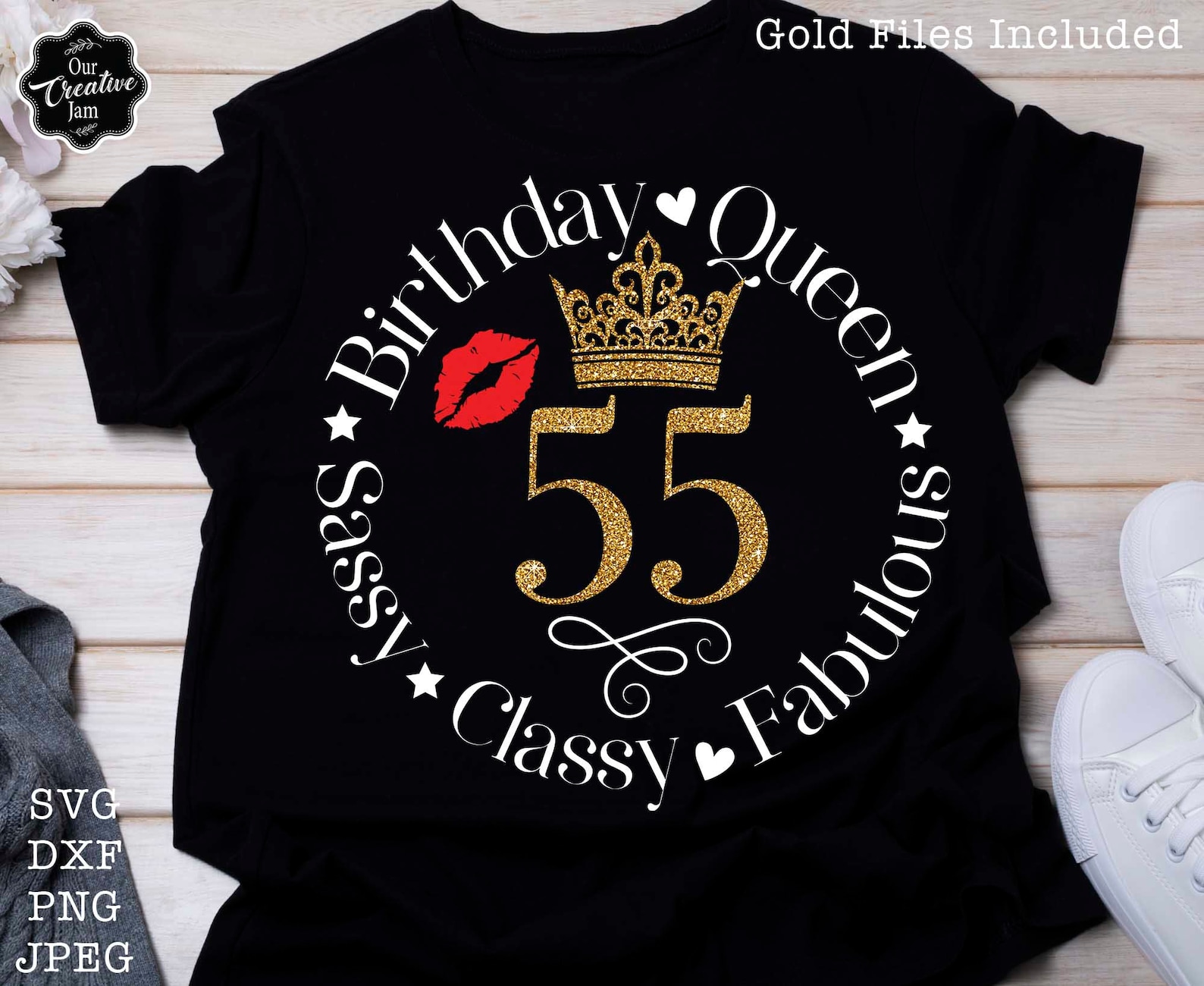 55 and Fabulous Svg, 55 and Fab Svg, 55th Birthday Svg for Women, 55th ...