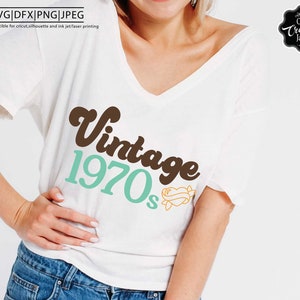 Vintage 1970s Svg, Vintage 1970 Svg, 1970 Svg, 50th Birthday Svg ...