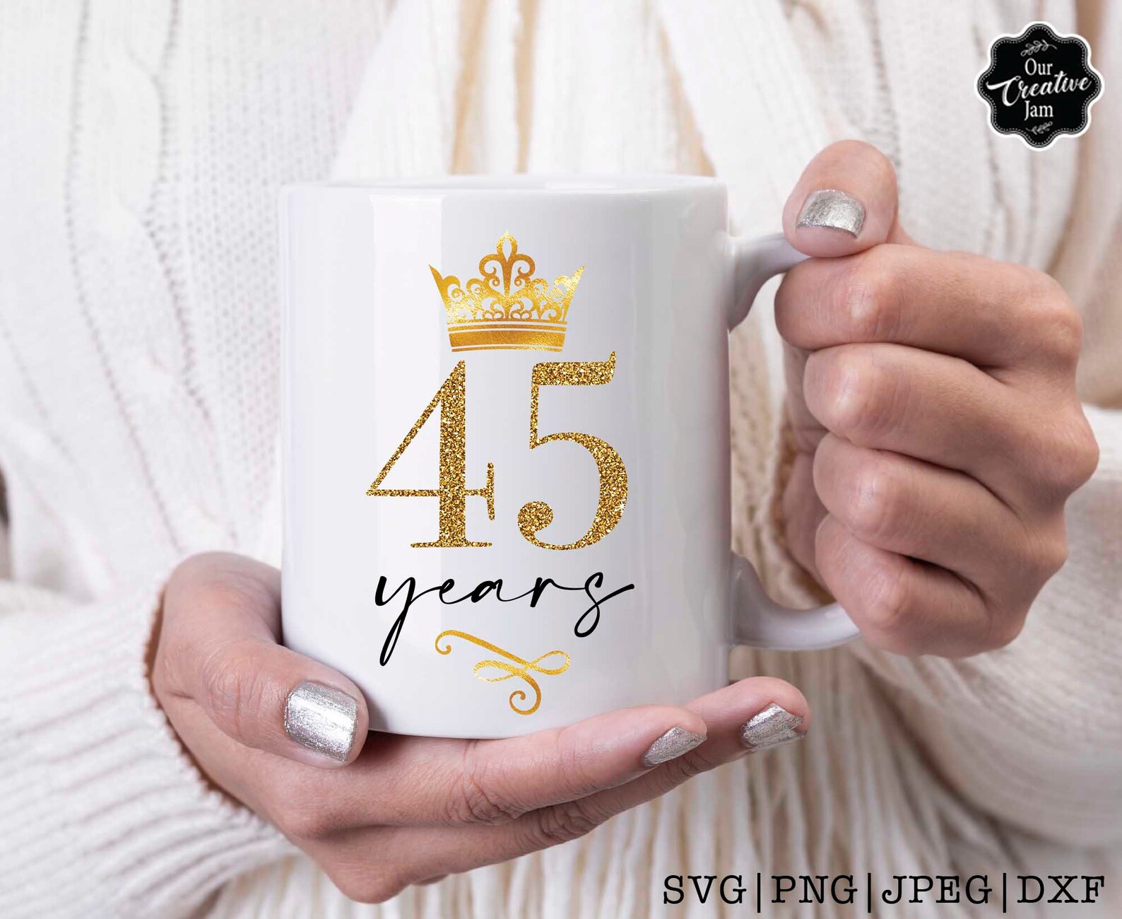 45 Years Svg 45th Birthday Svg 45 Svg 45 and Fabulous - Etsy