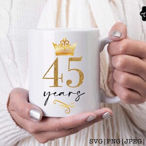 45 Years Svg, 45th Birthday Svg, 45 Svg, 45 and Fabulous Svg,sassy ...