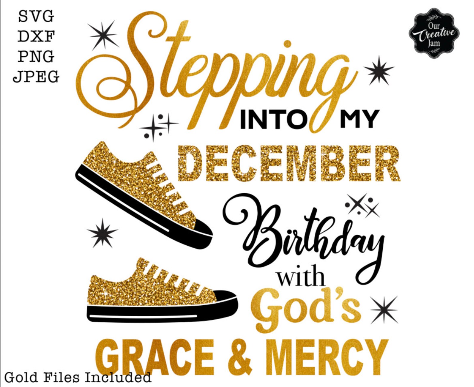 Stepping Into My December Birthday Svg, December Birthday SVG, December ...