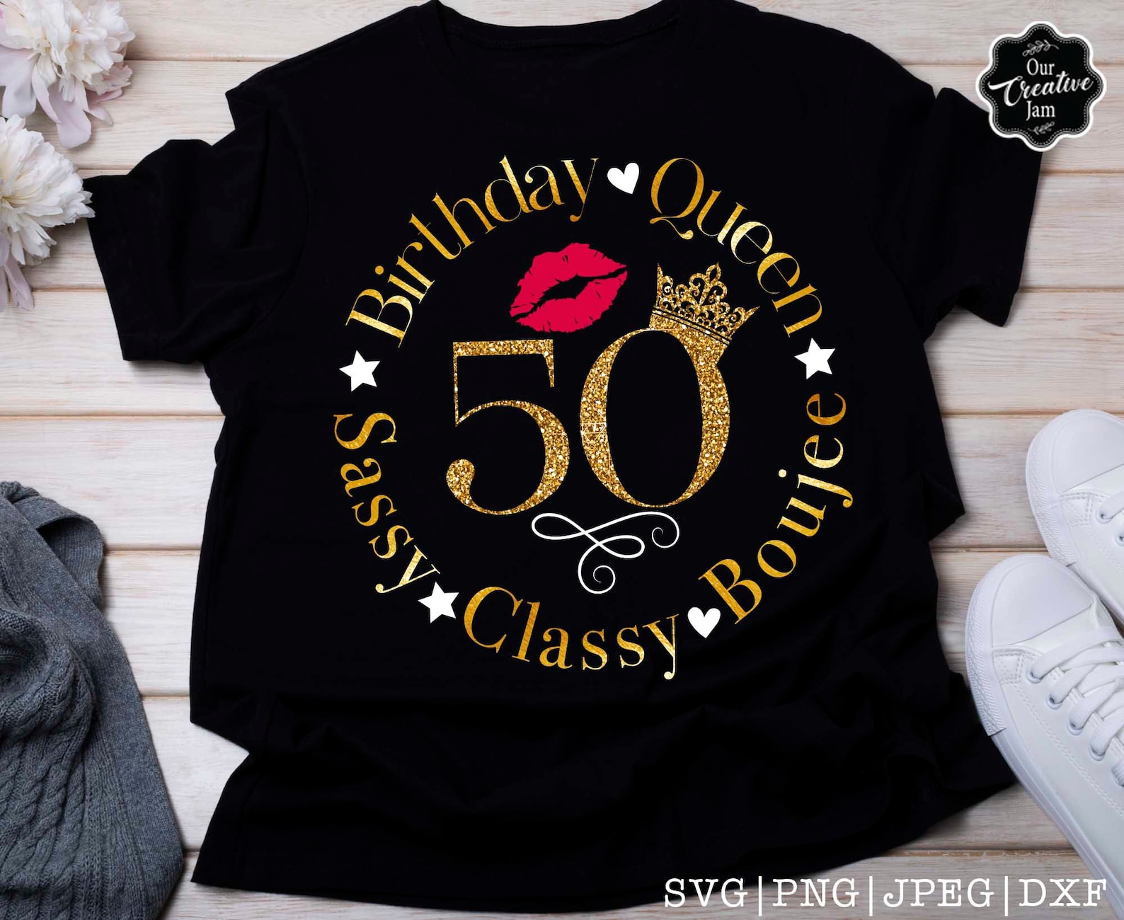 50th Svg, 50 and Fab Svg, 50th Birthday Svg for Women, 50th Birthday ...