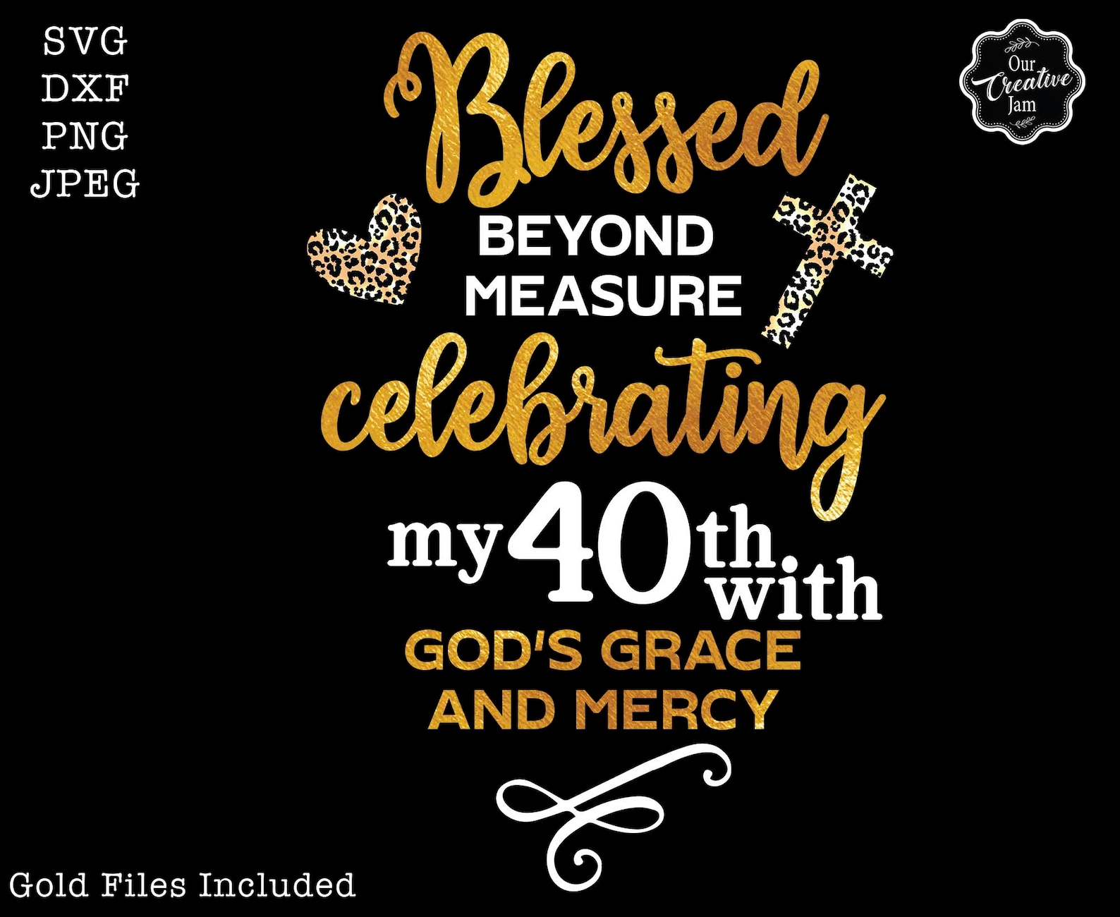 40th Birthday Svg for Women, Blessed Birthday Svg, Blessed Svg With ...