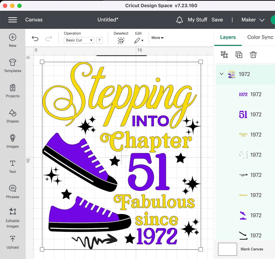 Stepping Into My Chapter 51since 1972 SVG, 51st Birthday Svg, Chapter ...