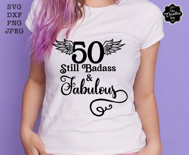 50 and Fabulous Svg 50 and Fab Svg 50th Birthday Svg for - Etsy