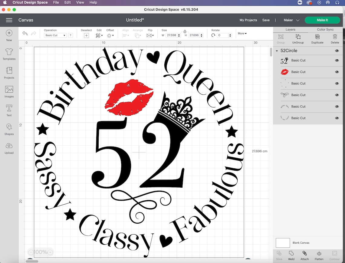 52nd Birthday Svg 52nd Birthday Svg for Women 52nd Svg 52 - Etsy