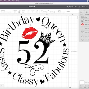 52nd Birthday Svg, 52nd Birthday Svg for Women, 52nd Svg, 52 and ...