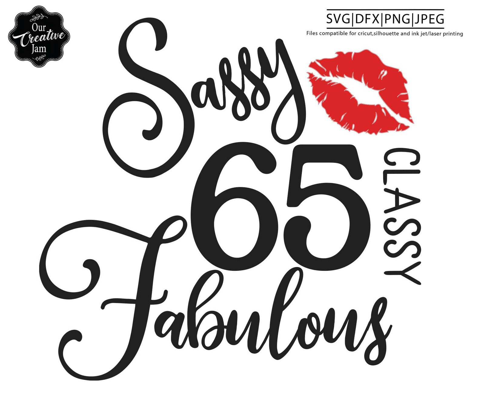 65 and Fabulous Svg, Fabulous at 65 Svg, 65 and Fab Svg,65th Birthday ...