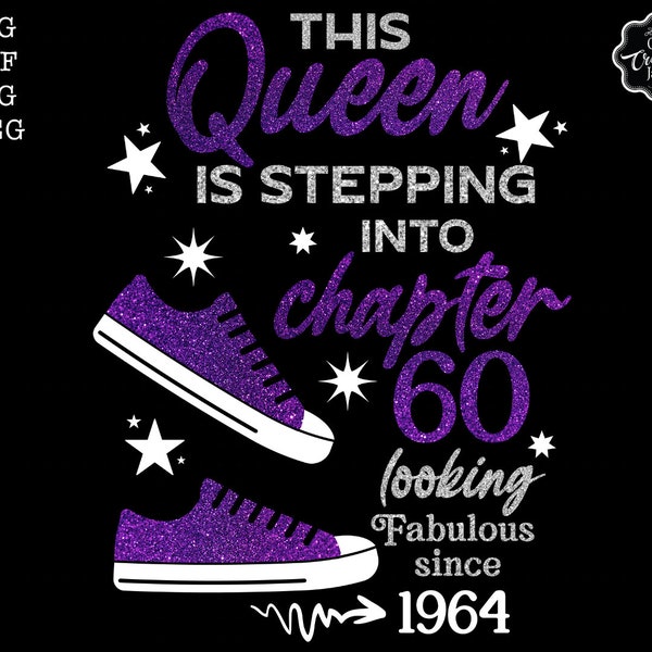 60th Birthday Svg for Women - Etsy