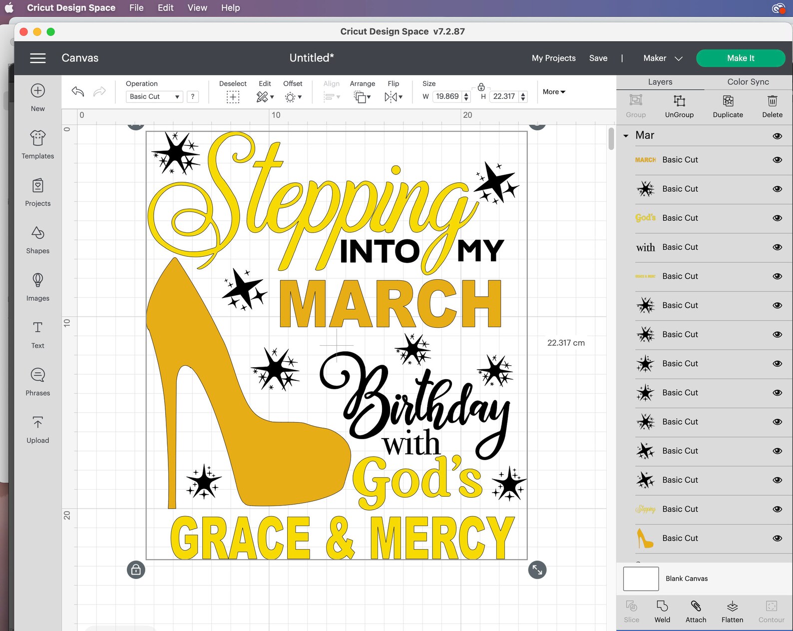 Stepping Into My Birthday Svg, March Queen Svg, March Birthday Svg ...