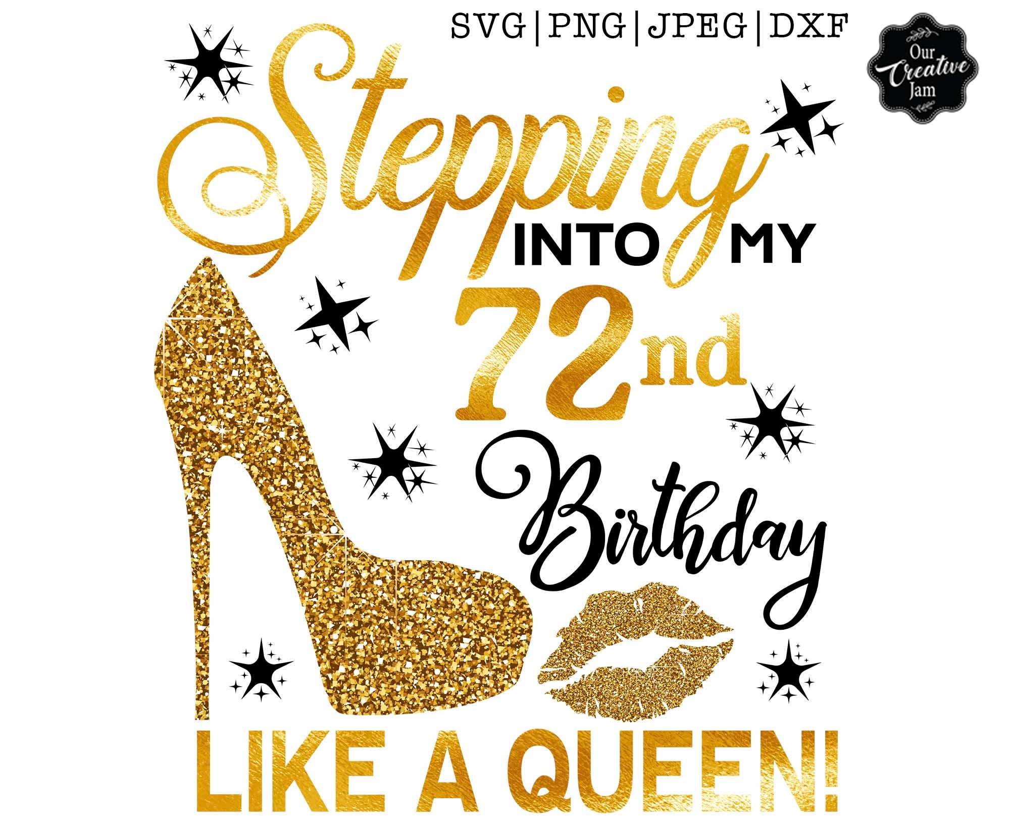 Stepping Into My 72nd Birthday Like a Boss SVG, 72nd Birthday Svg for ...