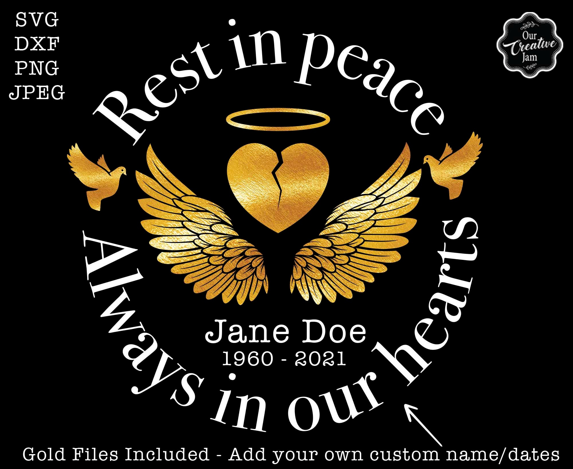 In Loving Memory Svg Rip Svg Memorial Svg in Memory Svg | Etsy