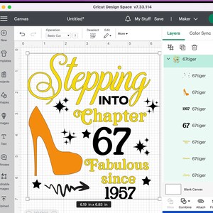 Chapter 67 Fabulous Since 1957 Svg, 67th Birthday Svg, SVG, Grandma ...