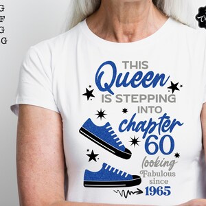 Stepping Into Chapter 60 Fabulous Since 1965 Svg, 60th Birthday Svg ...