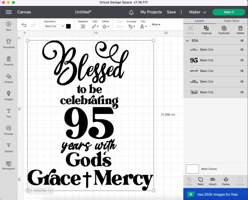 95 Years Old Svg 95 Birthday Svg Blessed Birthday Svg Gods - Etsy