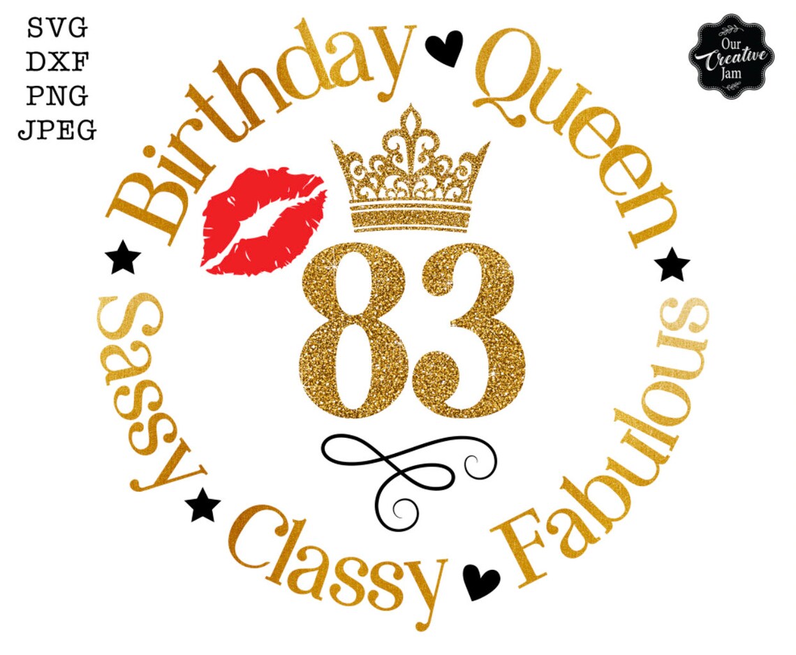 83 Sassy Classy Fabulous Svg, 83rd Birthday Svg, 83rd Birthday Png ...