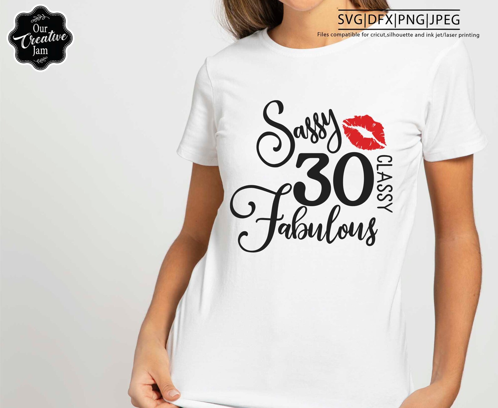 30 and Fabulous Svg, Fabulous at 30 Svg, 30 and Fab Svg, 30th Birthday ...