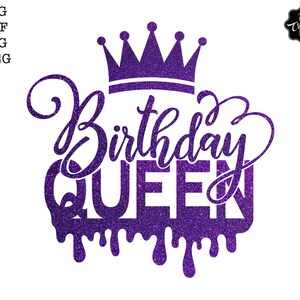 Birthday Queen Drip Svg, Birthday Drip Svg, Melanin Drip Svg, Dripping ...