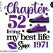 Chapter 52 SVG, 52nd Birthday Svg, 52 Birthday SVG, 52 SVG, Born in ...