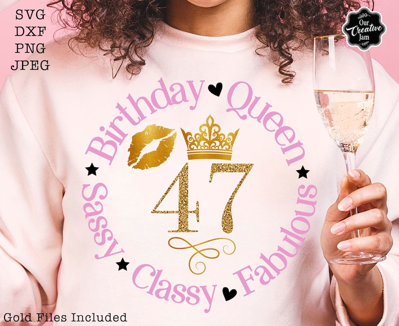 47 and Fabulous Svg 47 and Fab Svg 47th Birthday Svg for - Etsy