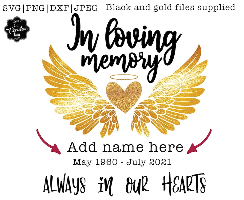 In Loving Memory Svg, Remembering a Loved One Svg, Remembering Svg ...