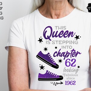 Stepping Into Chapter 62 Fabulous Since 1962svg, 62nd Birthday Svg ...