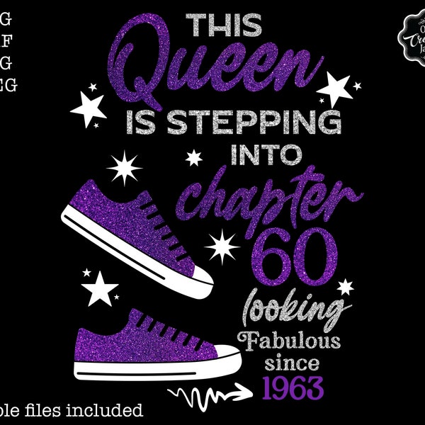 Stepping Into 60th Chapter Svg - Etsy