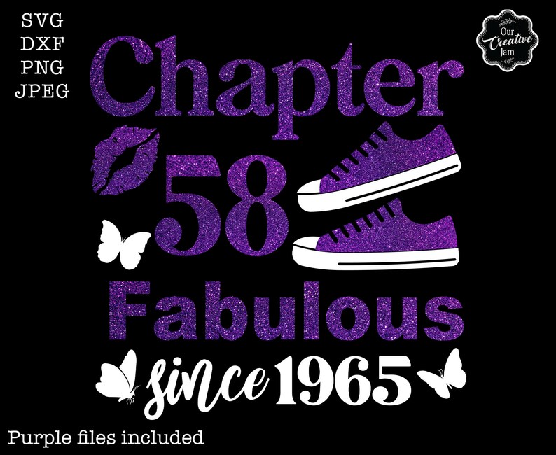Chapter 58 Fabulous Since 1965 Svg 58th Birthday Svg Chapter - Etsy