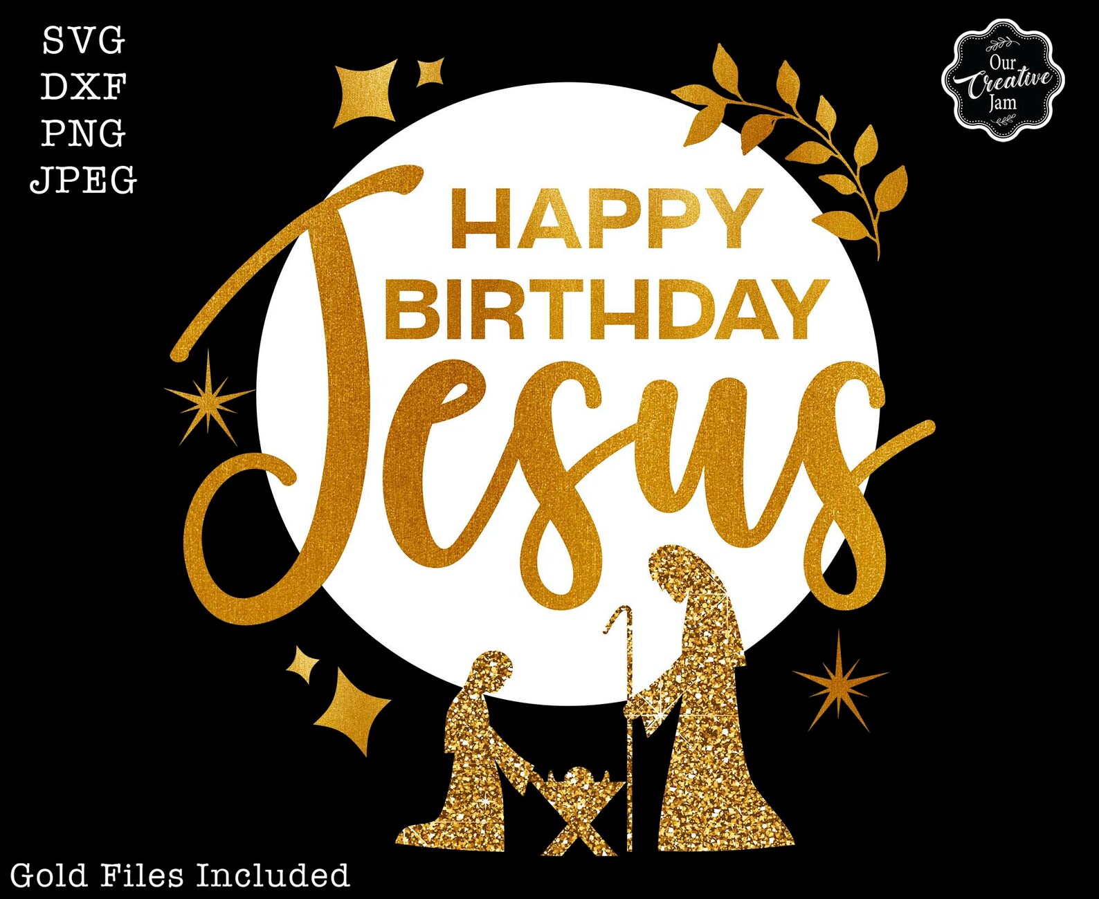 Happy Birthday Jesus Svg, Christmas Svg, Religious SVG, Jesus Birthday ...