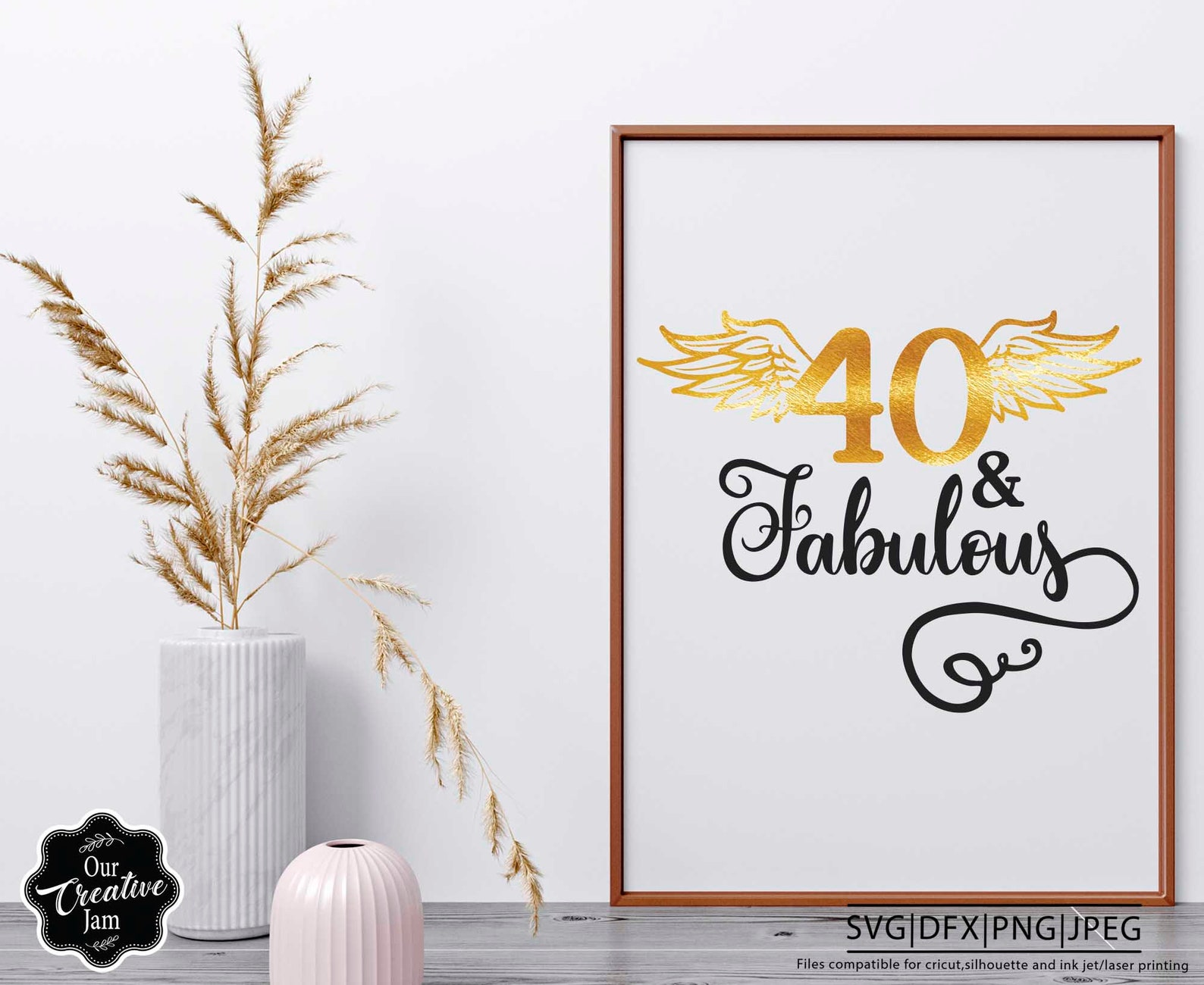 40 and Fabulous Svg Fabulous at 40 Svg 40 and Fab Svg 40th - Etsy