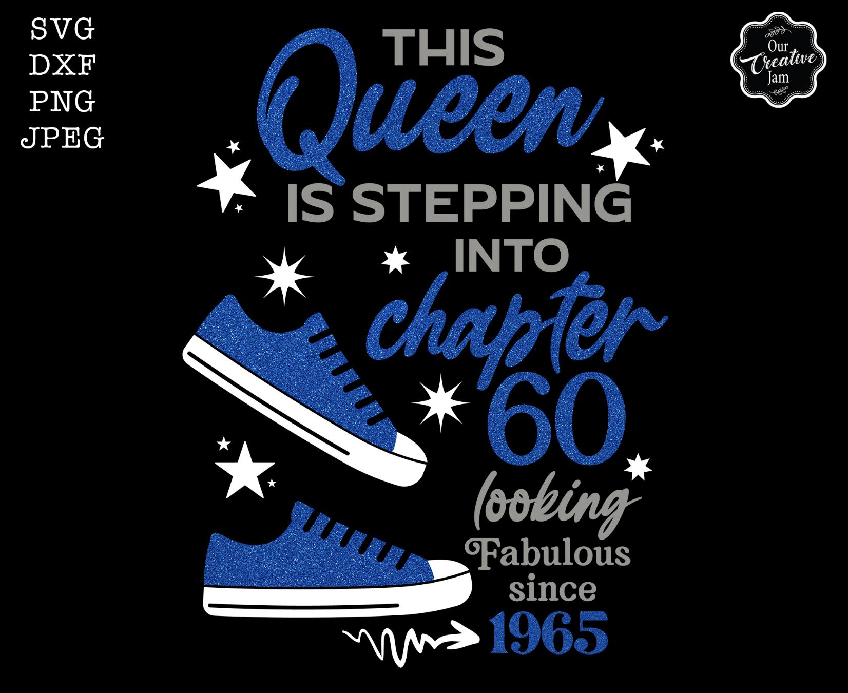 Stepping Into Chapter 60 Fabulous Since 1965 Svg, 60th Birthday Svg ...