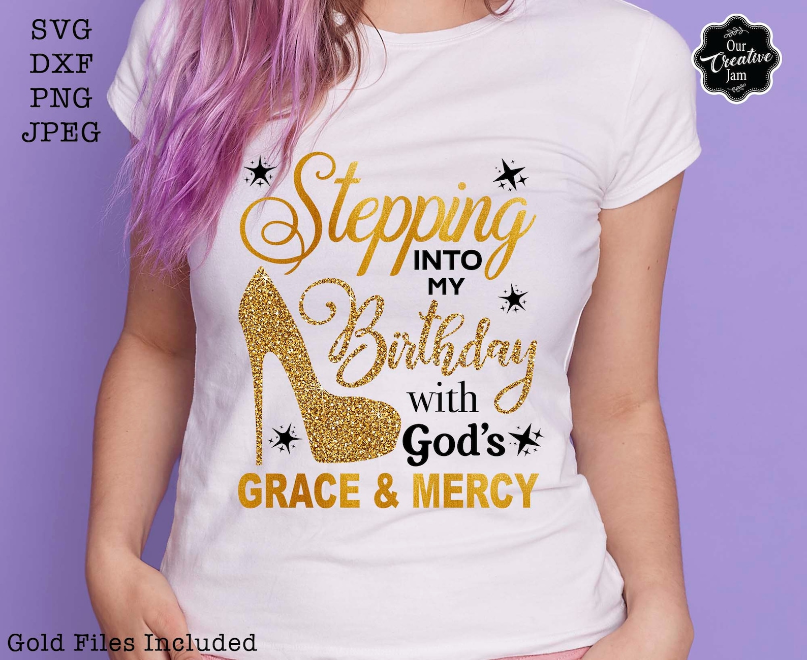 Stepping Into My Birthday With Gods Grace and Mercy Svg Gods - Etsy