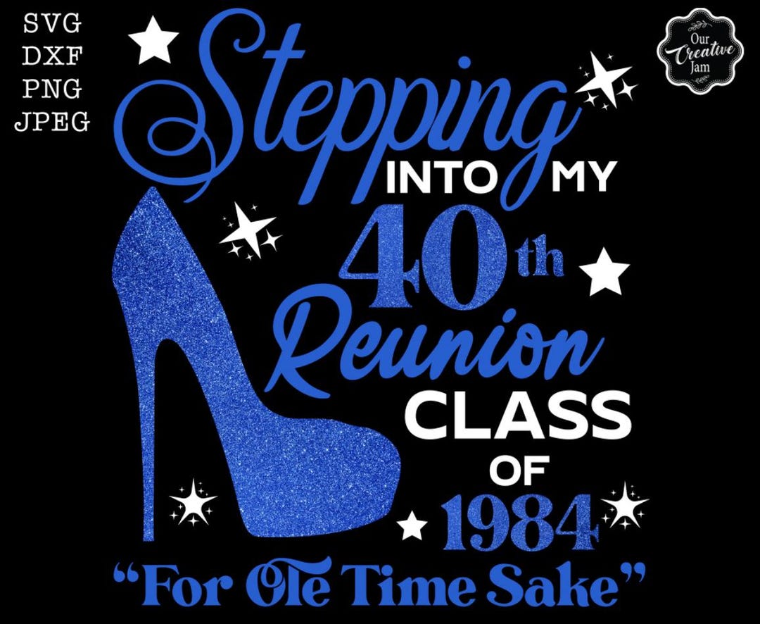 40th Reunion Class of 1984, 40th Reunion Svg, Class Reunion Svg, High ...