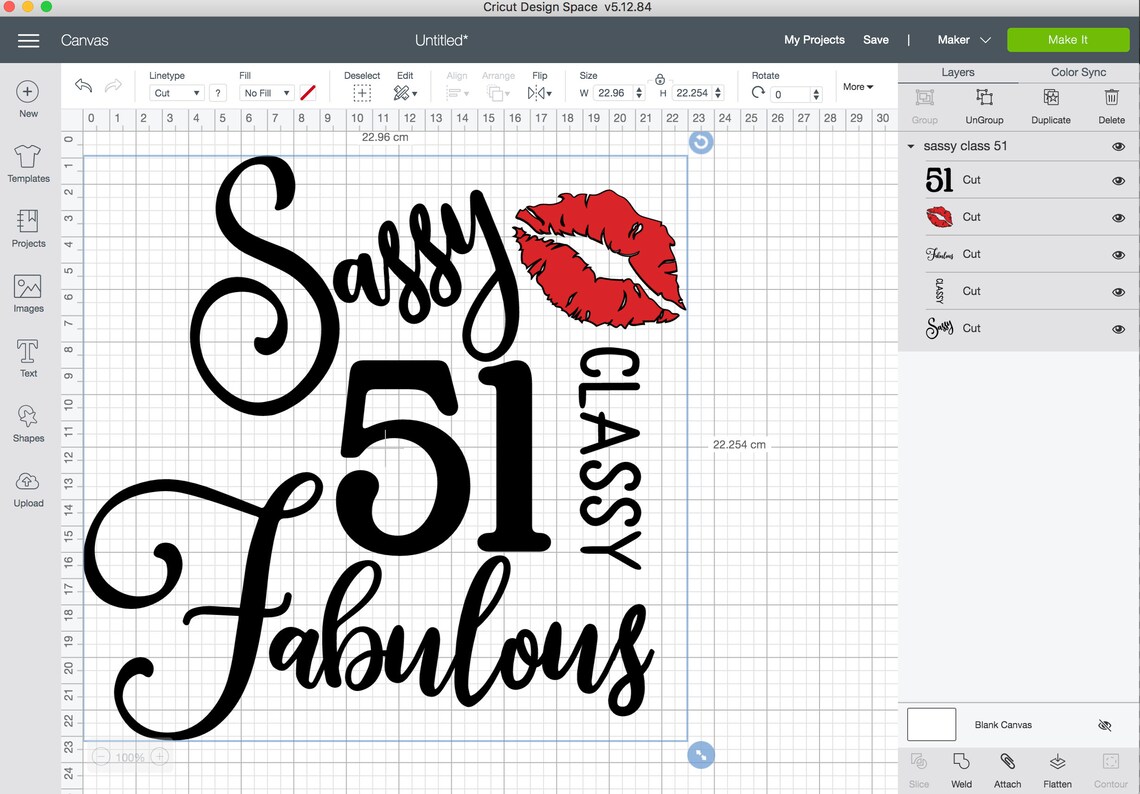 51 and Fabulous Svg 51 and Fab Svg 51st Birthday Svg for | Etsy
