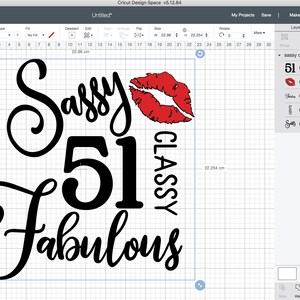 51 and Fabulous Svg, 51 and Fab Svg, 51st Birthday Svg for Women, 51st ...