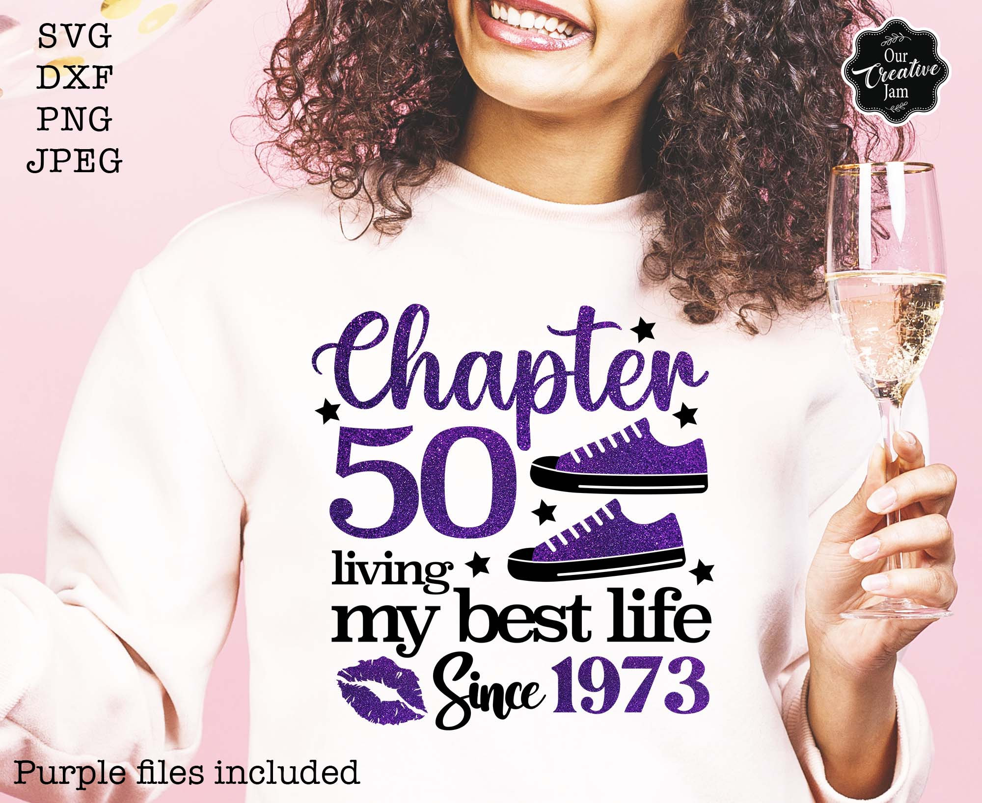 Chapter 50 Living My Best Life Since 1973 Svg, 50th Birthday Svg for ...