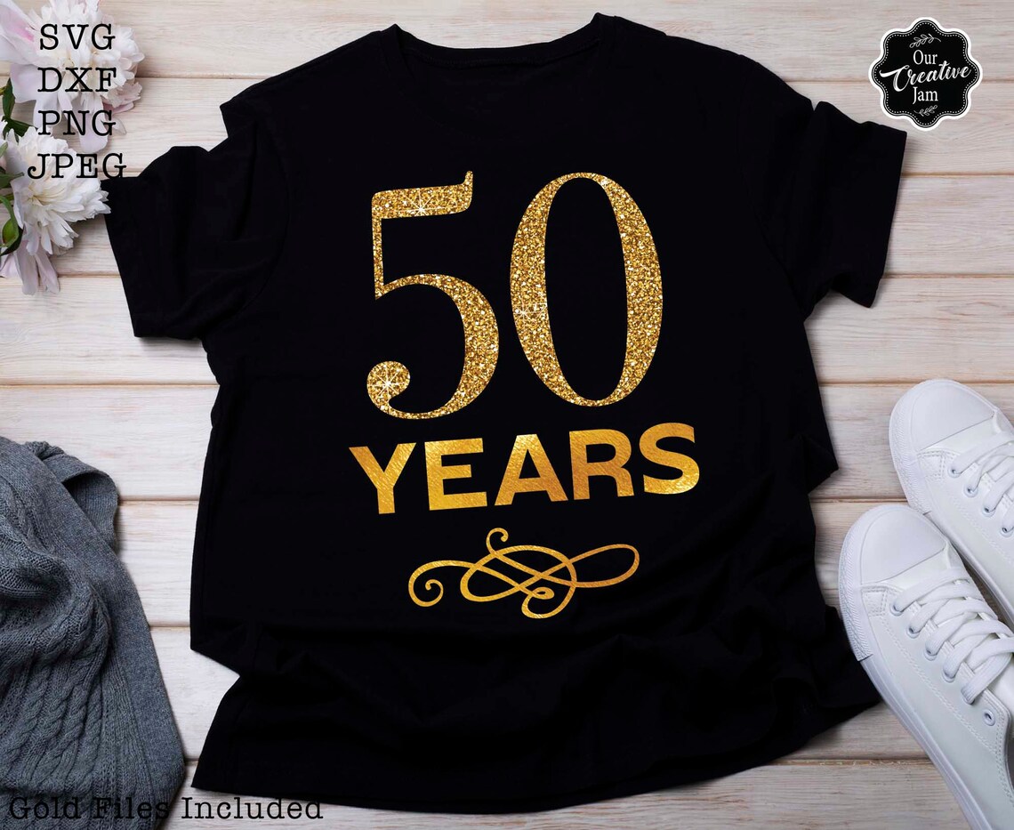 50 Birthday Svg for Woman, 50 Years Svg, 50 Birthday Svg, 50 Svg for ...